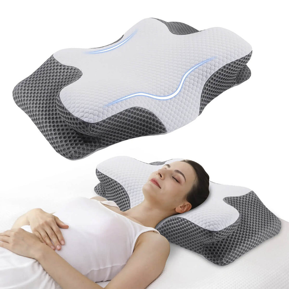 Breeze® Cervical Pillow - Orthopaedic Contour Shaped Memory Foam | Coo